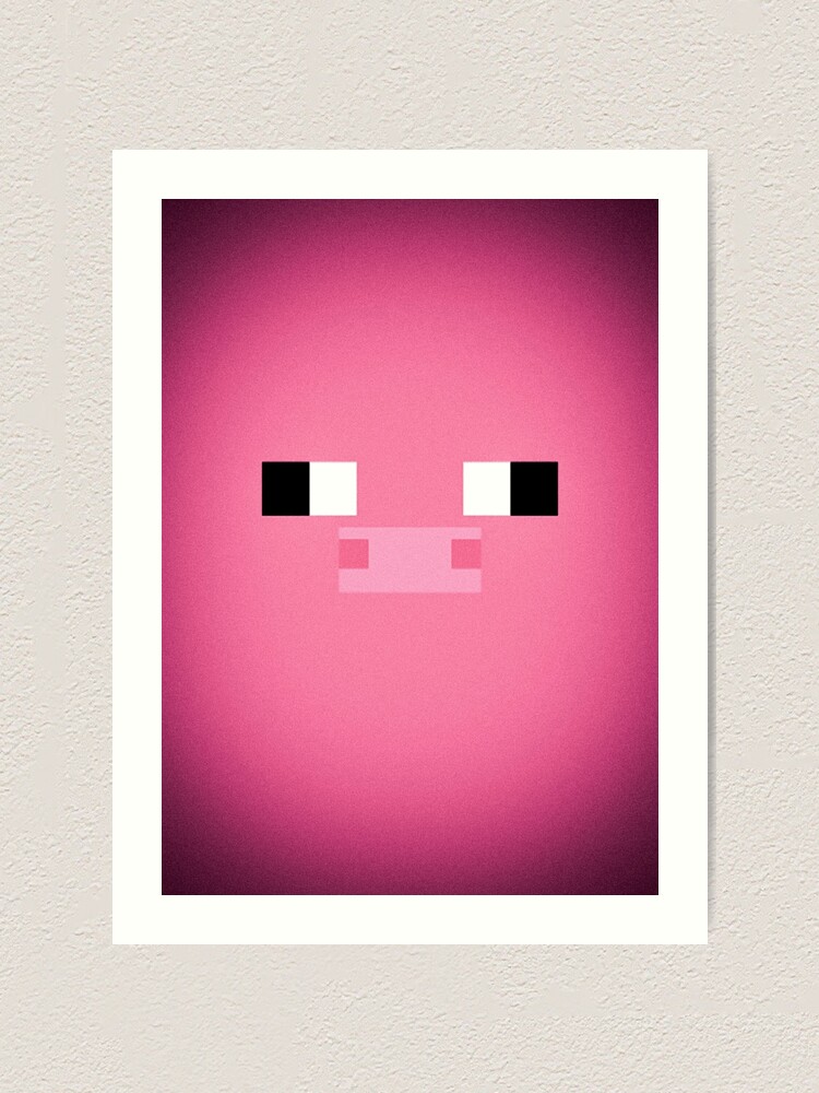 "Minecraft pig" Art Print by abdulsenpai | Redbubble