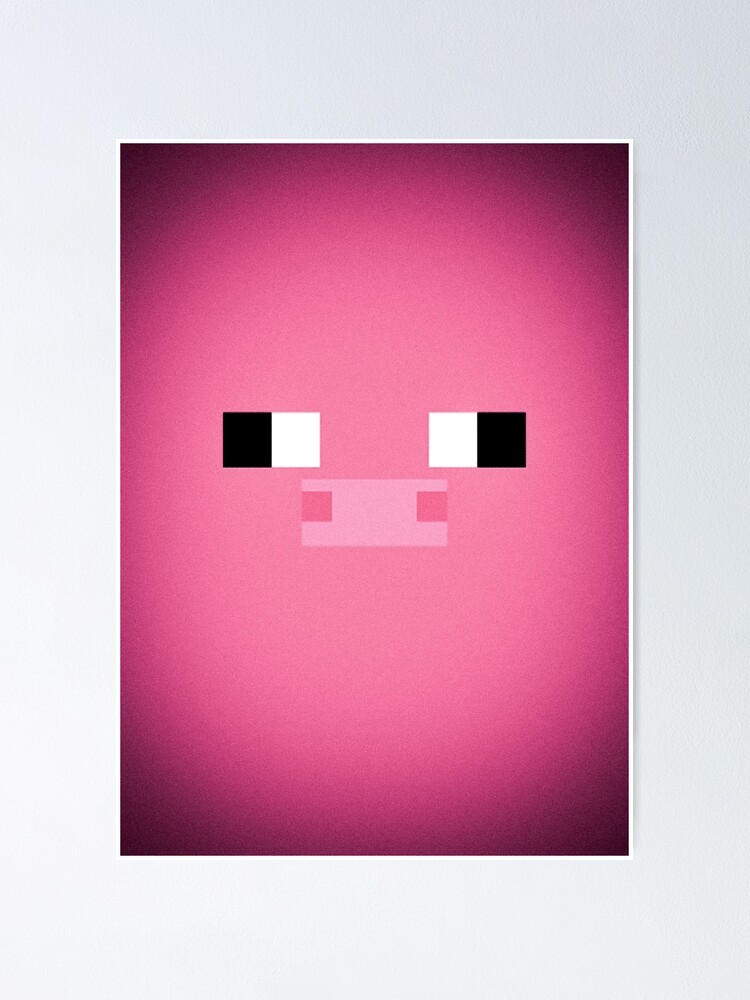 "Minecraft pig" Poster for Sale by abdulsenpai | Redbubble