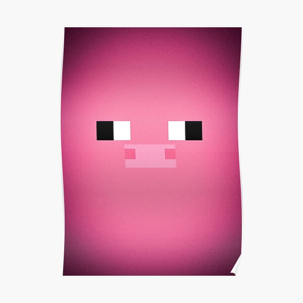 "Minecraft pig" Poster for Sale by abdulsenpai | Redbubble