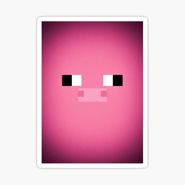 "Minecraft pig" Sticker for Sale by abdulsenpai | Redbubble
