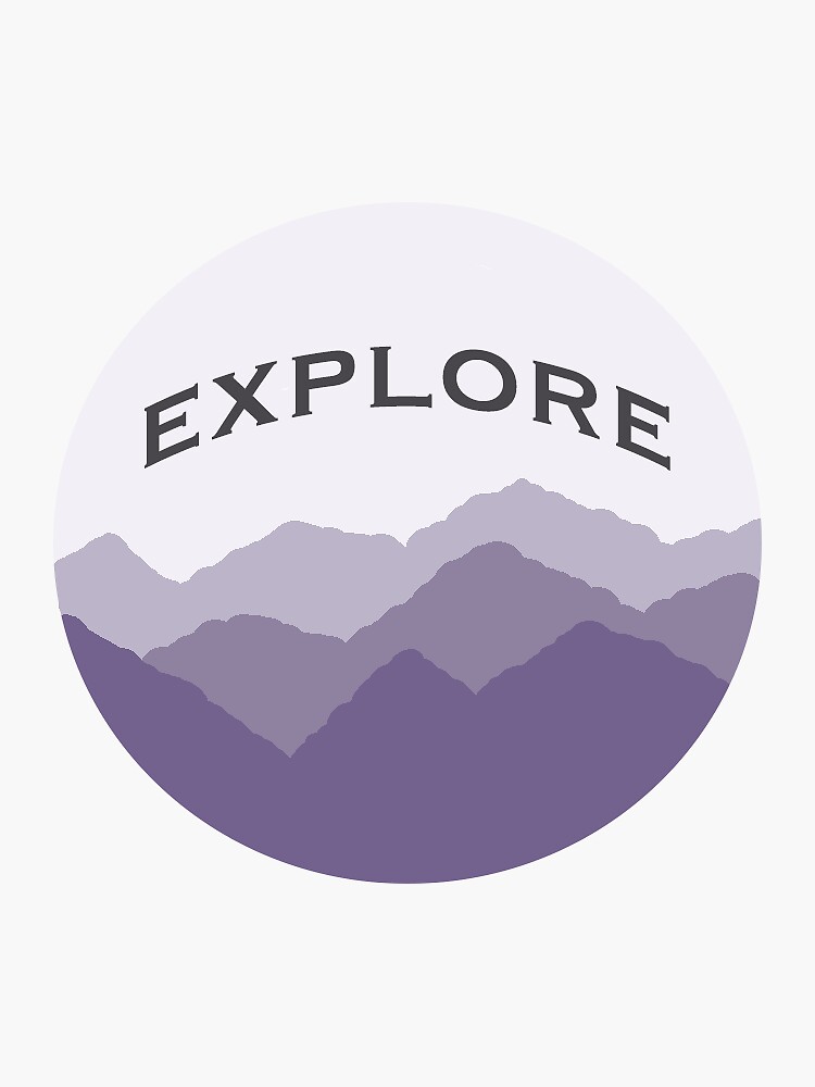 "explore" Sticker for Sale by jordanmaking | Redbubble