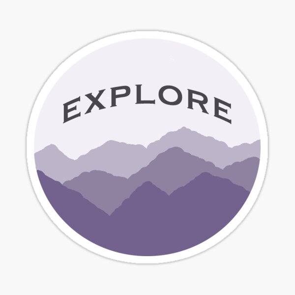 "explore" Sticker for Sale by jordanmaking | Redbubble