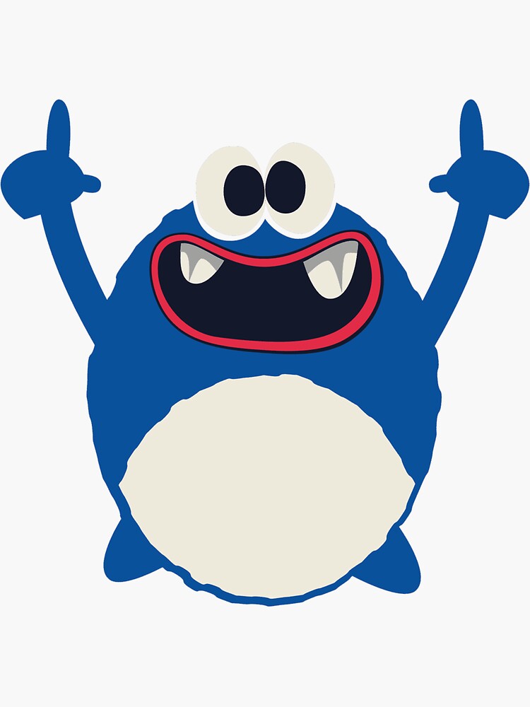 "Happy Monster" Sticker for Sale by MisterGooseShop | Redbubble