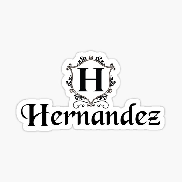 "Hernandez" Sticker for Sale by 1PointlessPeach | Redbubble