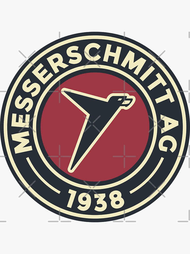 "Messerschmitt AG - Custom Round Vintage Logo" Sticker for Sale by ...
