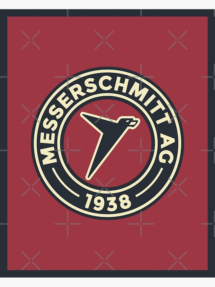 "Messerschmitt AG - Custom Round Vintage Logo" Poster by mongolife ...