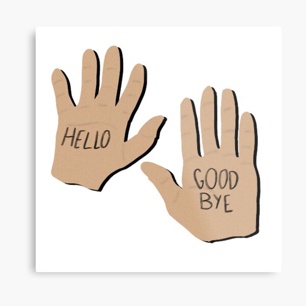 hello goodbye” klaus hargreeves - the umbrella academy" Metal Print for ...