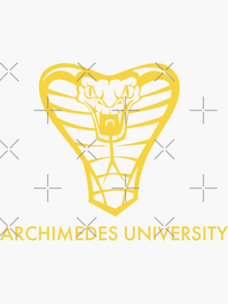 "Archimedes University Logo #1" Sticker for Sale by Ancient2019 | Redbubble