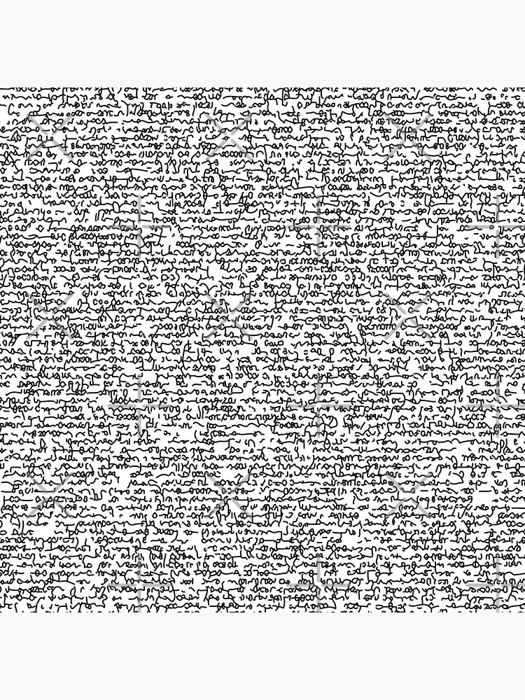 "Mystery Script Encoded Analog Cursive Handwriting" Poster for Sale by ...