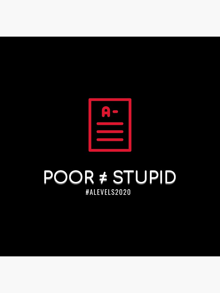 Poor Does Not Equal Stupid Premium Matte Vertical Poster sold by Ingrid ...