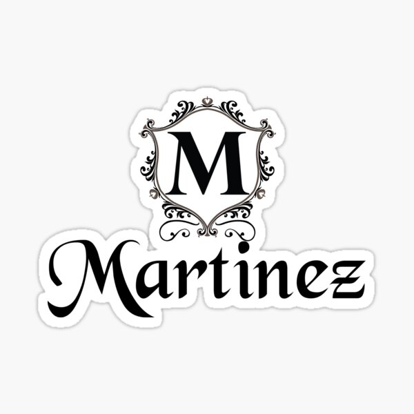 Pegatina «Martinez» de 1PointlessPeach | Redbubble