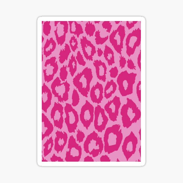 "Leopard print pink aesthetic " Sticker for Sale by honeystickersz ...