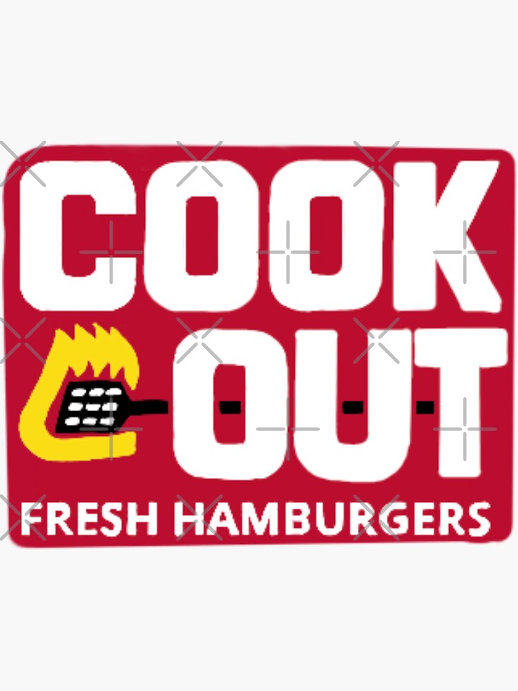 "Cookout Logo" Sticker for Sale by AveryElise1 | Redbubble