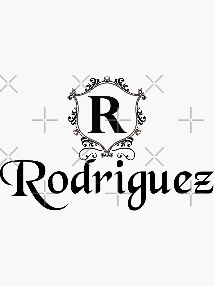 Pegatina «Rodríguez» de 1PointlessPeach | Redbubble