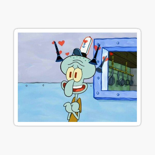 "Squidward " Sticker for Sale by Babycakes33 | Redbubble
