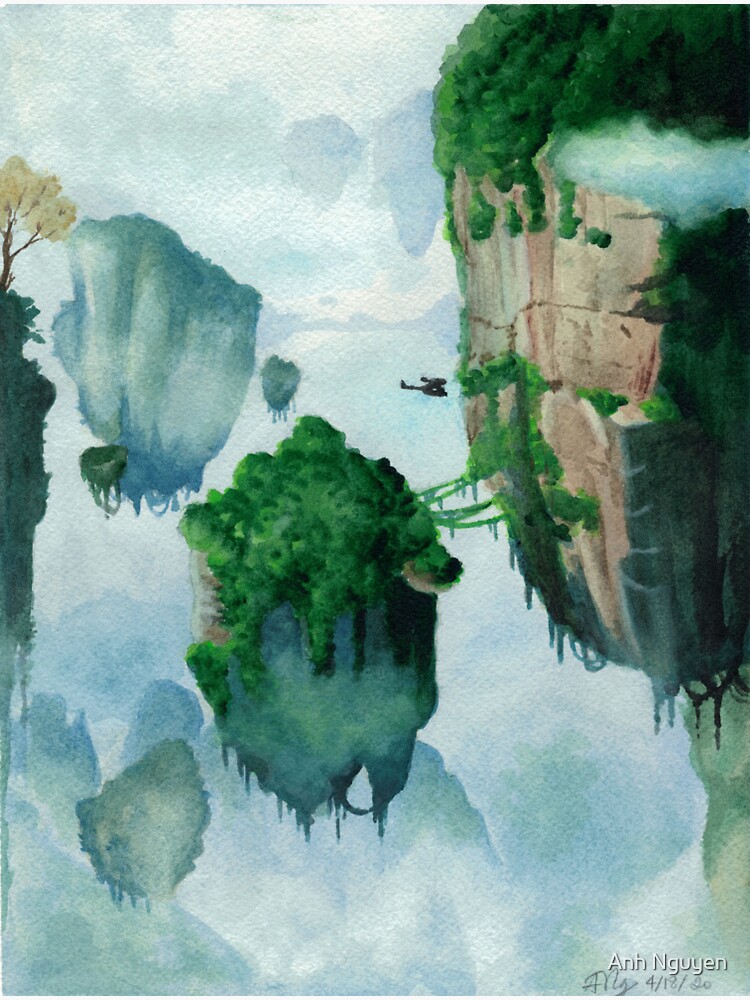 "Floating Islands (Avatar)" Sticker for Sale by anhsart | Redbubble