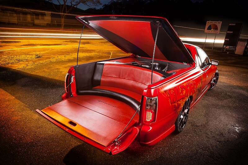 "Kim Smith's VY Holden Commodore Ute 'Wildfire'" by HoskingInd | Redbubble