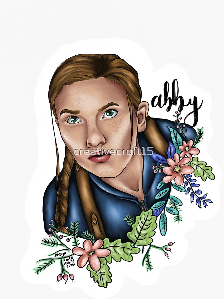 "Abby" Sticker for Sale by creativecroft15 | Redbubble