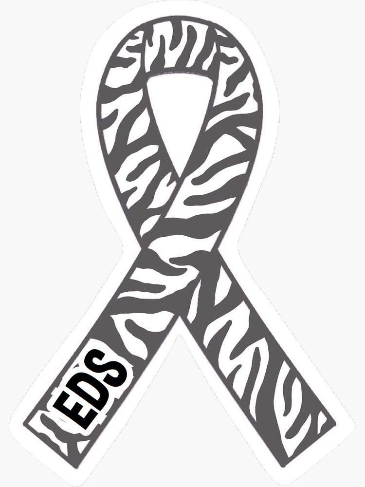 "Ehlers-Danlos Syndrome "EDS" Awareness Ribbon" Sticker by MarigoldMail ...