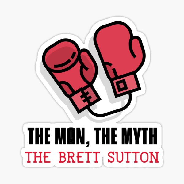 "BRETT SUTTON - THE LEGEND" Sticker for Sale by developseeker | Redbubble