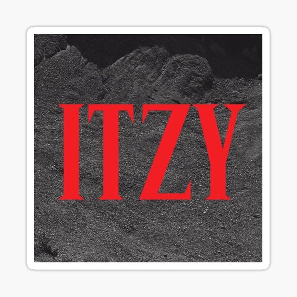 "ITZY" Sticker by tylerdascoli | Redbubble