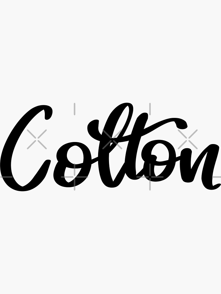 "Colton " Sticker for Sale by ellietography | Redbubble