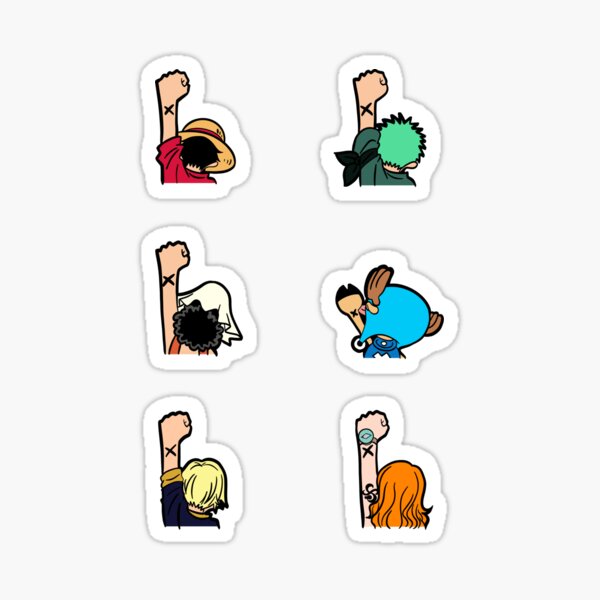 "Mugiwara" Sticker for Sale by RedSolar | Redbubble