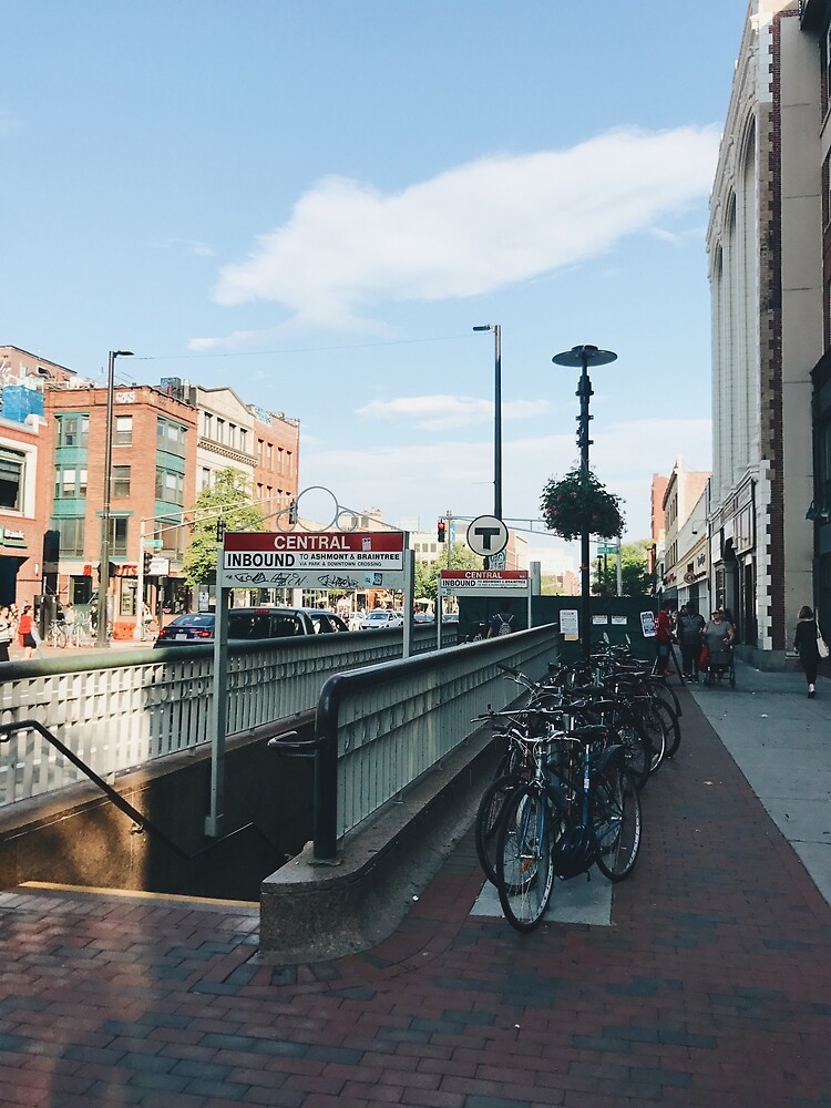 "mbta central stop, cambridge" Poster by photondust | Redbubble
