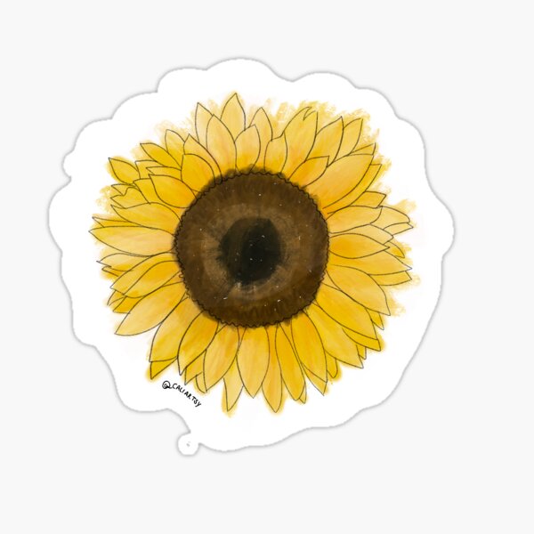 "Girasol" Sticker for Sale by Caliarsty | Redbubble