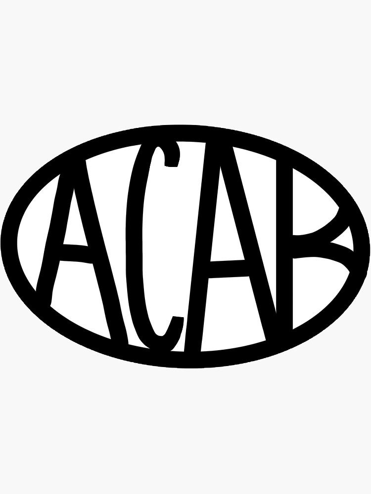 "acab" Sticker by lily-zz | Redbubble