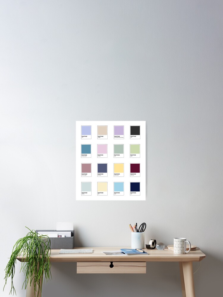 "Folklore Pantone Color Swatches - Taylor Swift" Poster for Sale by ...