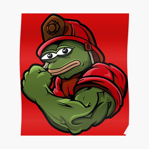 "Firefighter Pepe" Poster by exit65 | Redbubble