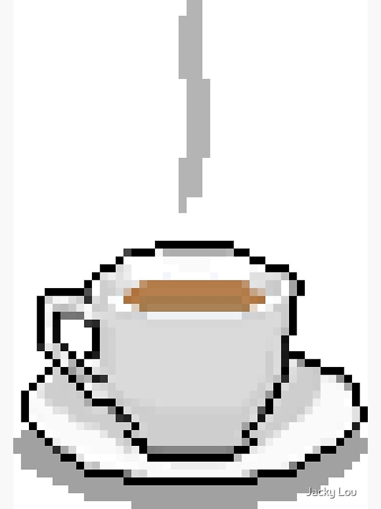 "Pixel Teacup" Poster by devildevlin | Redbubble