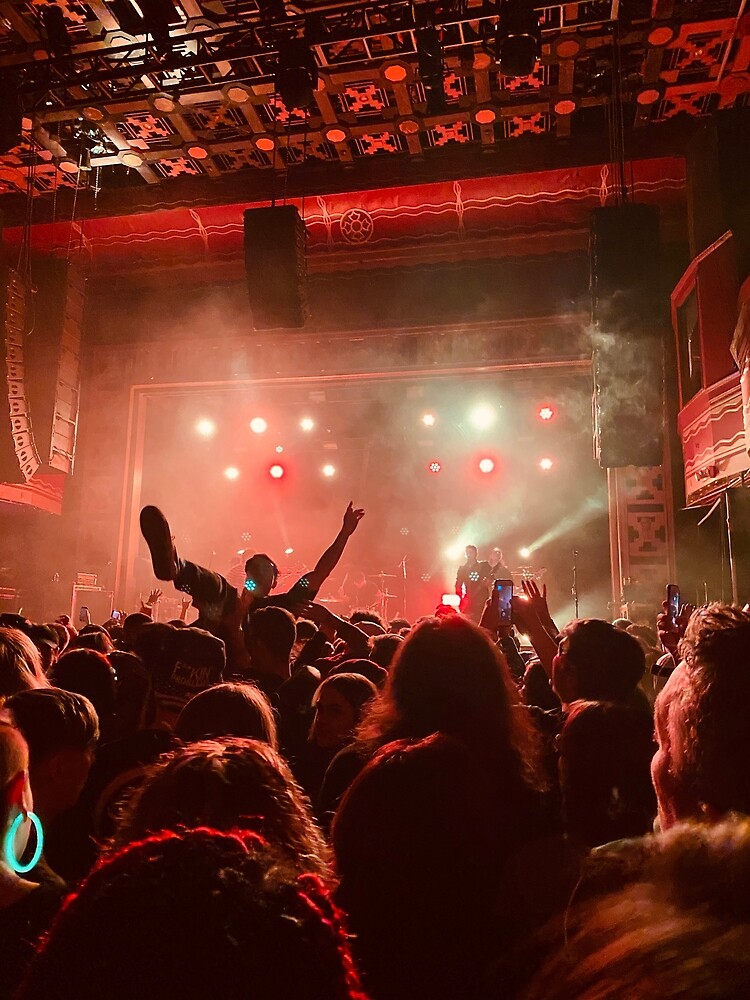 "concert crowd surfing " Poster by leahjohnson544 | Redbubble