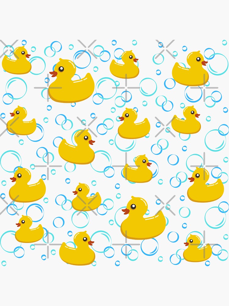 "Cute Rubber Ducks" Sticker for Sale by LordAudes | Redbubble