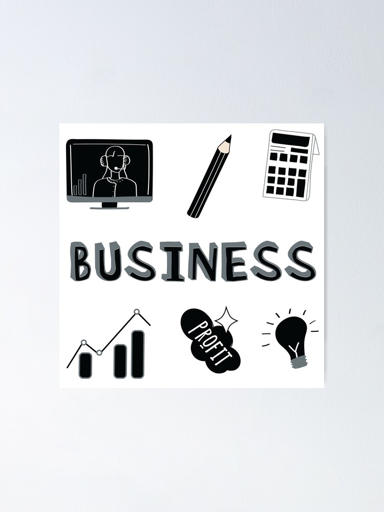 "Black Business Subject Pack" Poster for Sale by The-Goods | Redbubble