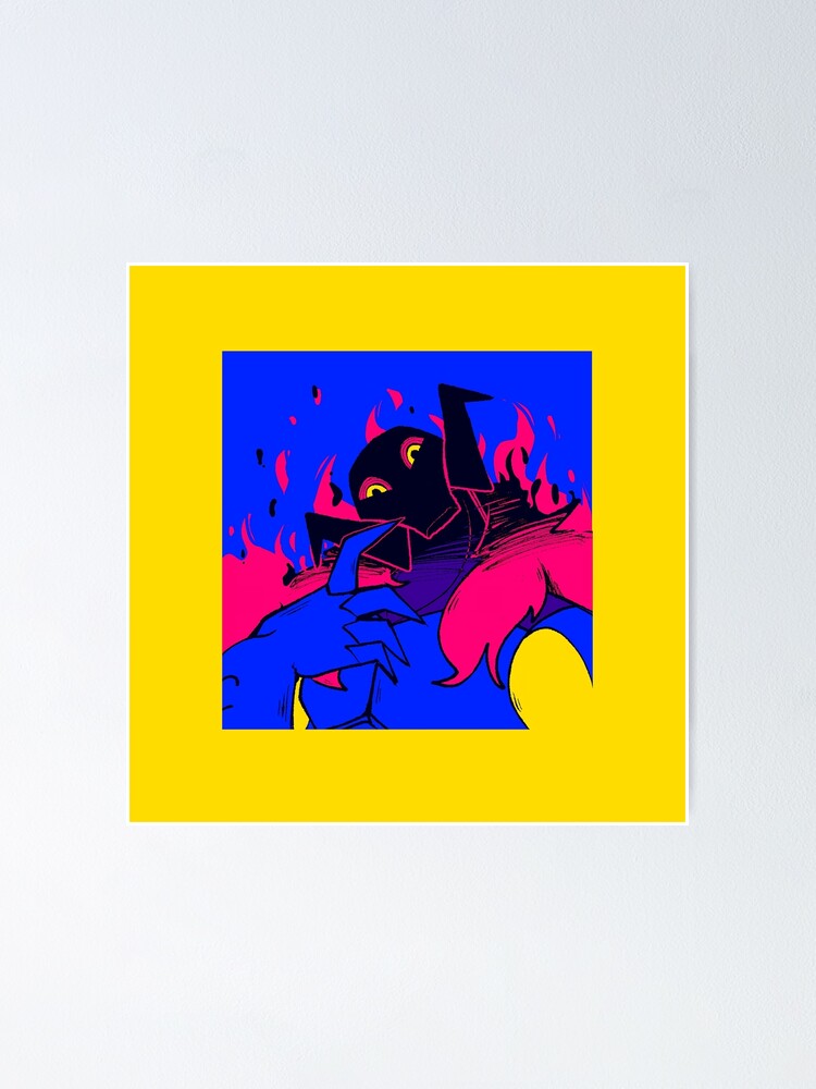 "ROTTMNT Flaming Neon Draxum" Poster for Sale by neutralbrick | Redbubble