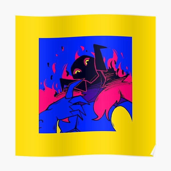 "ROTTMNT Flaming Neon Draxum" Poster for Sale by neutralbrick | Redbubble