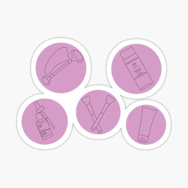 "SKINCARE STICKERS MAKEUP ADDICT BEAUTY " Sticker by KaliKannon | Redbubble