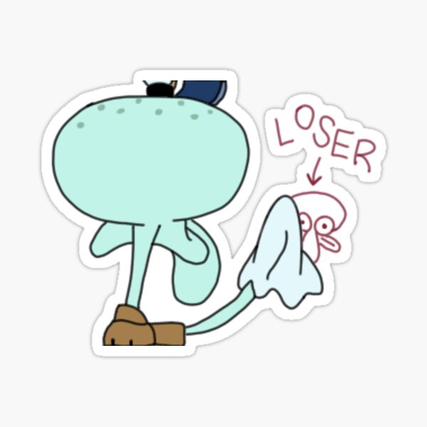 "LOSER" Sticker for Sale by sydneymilleer | Redbubble