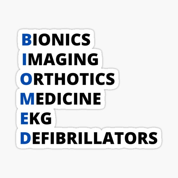 "Biomedical Engineering - Biomed inventions" Sticker for Sale by ...