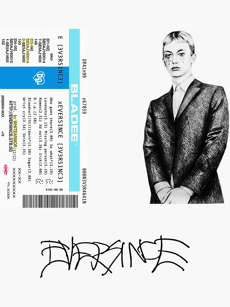 "Bladee Eversince drain gang sticker pack" Sticker for Sale by ...