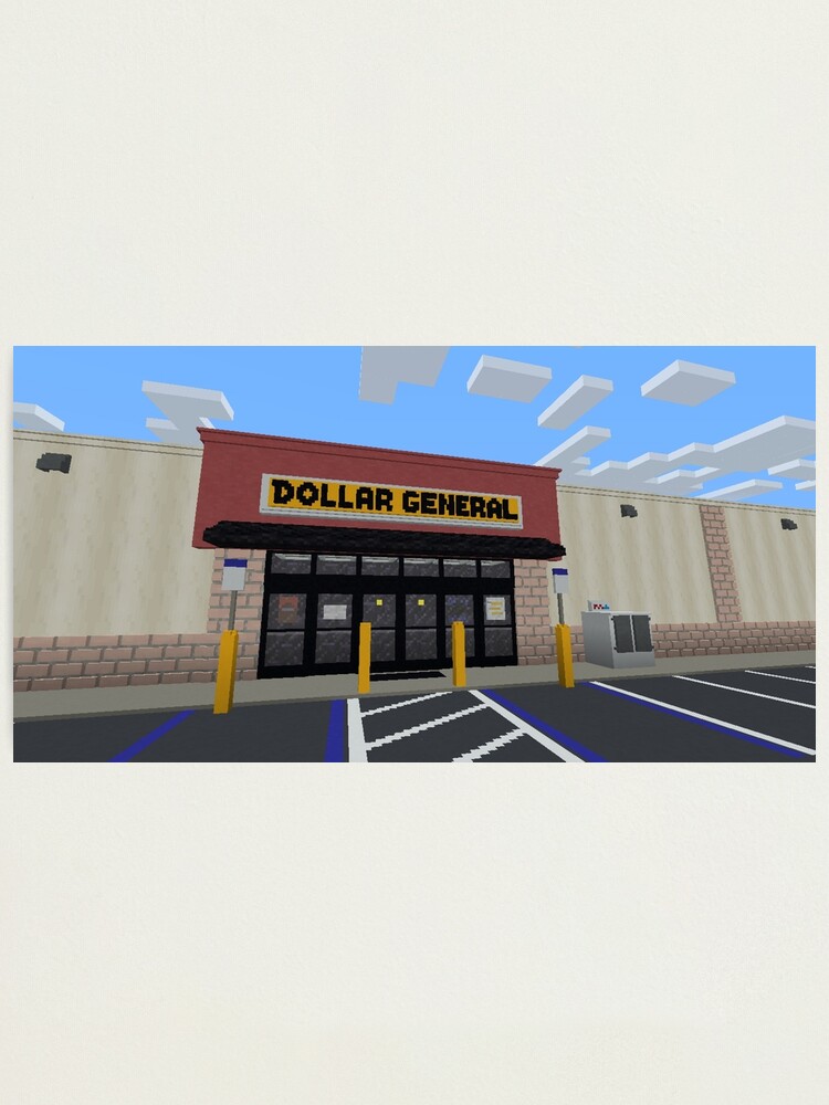 "Minecraft Dollar General" Photographic Print for Sale by pooperrebel ...