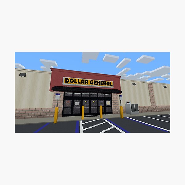 "Minecraft Dollar General" Photographic Print for Sale by pooperrebel ...