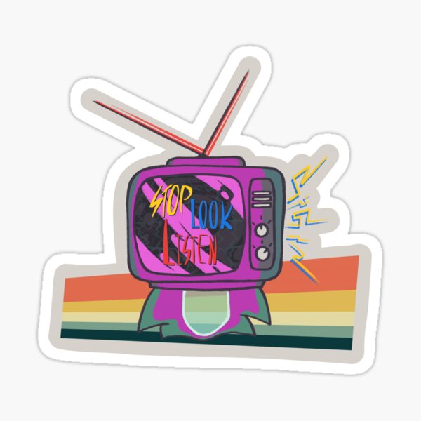 "RadioHead Neon Sticker" Sticker for Sale by MannOfFewWords | Redbubble