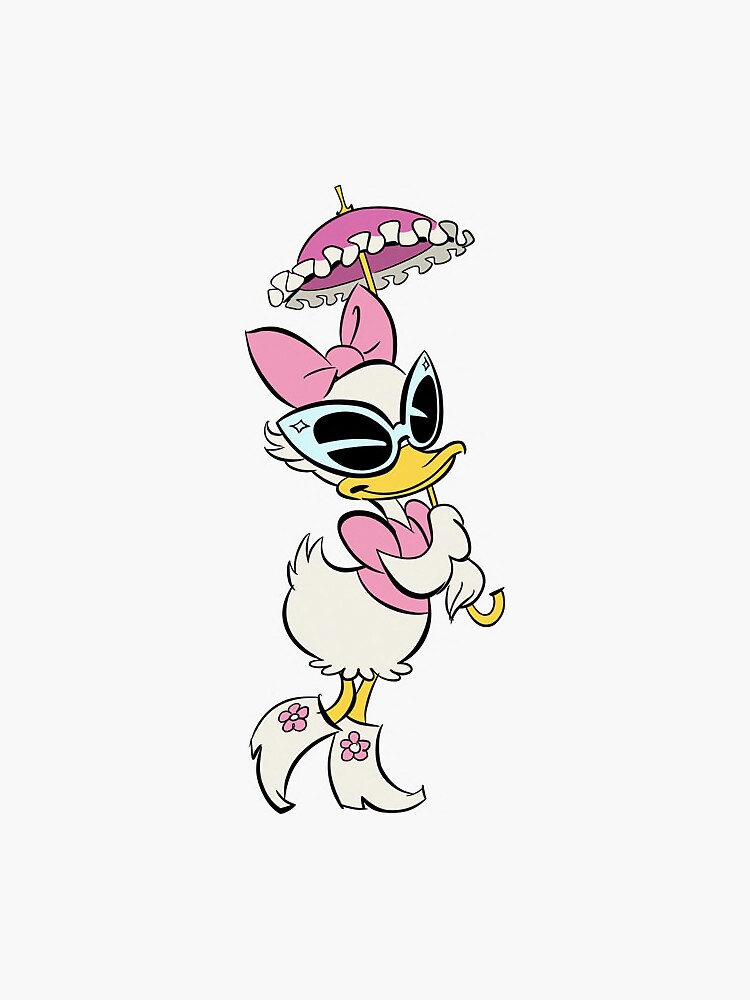 "Summer Sunglasses Daisy Duck" Sticker by xXxy2kdollxXx | Redbubble