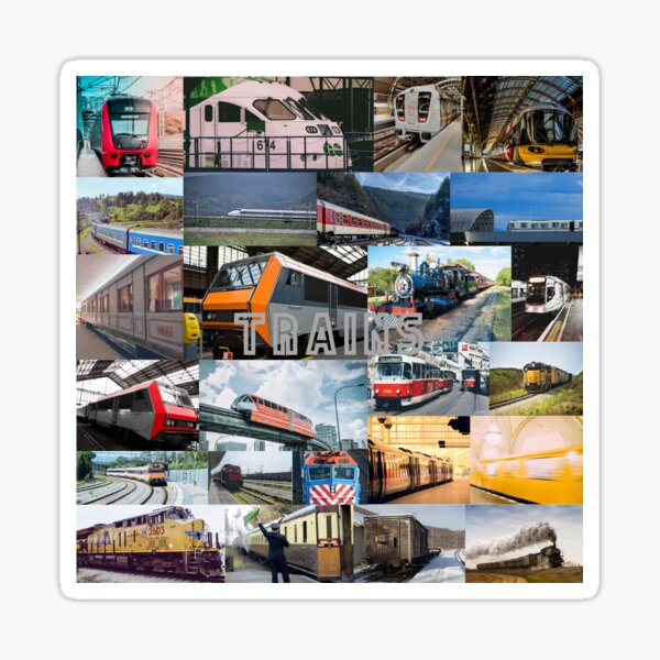 "Tracking the Trains" Sticker for Sale by MyLifeMatters20 | Redbubble