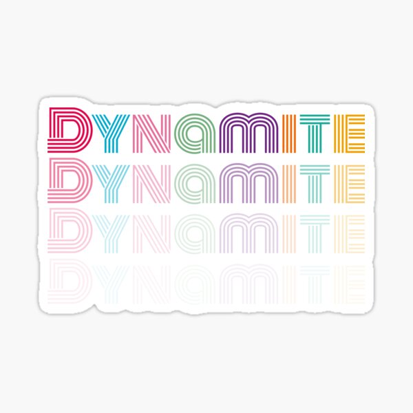 "BTS Dynamite" Sticker for Sale by hobinners | Redbubble