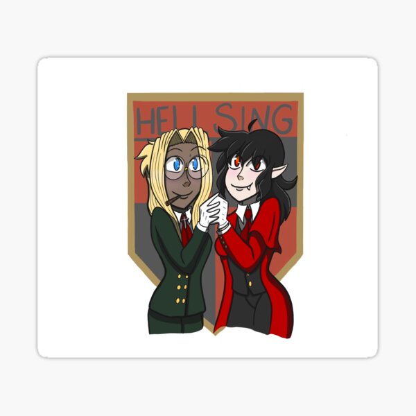 "Hellsing Girls" Sticker by ComixSketches | Redbubble