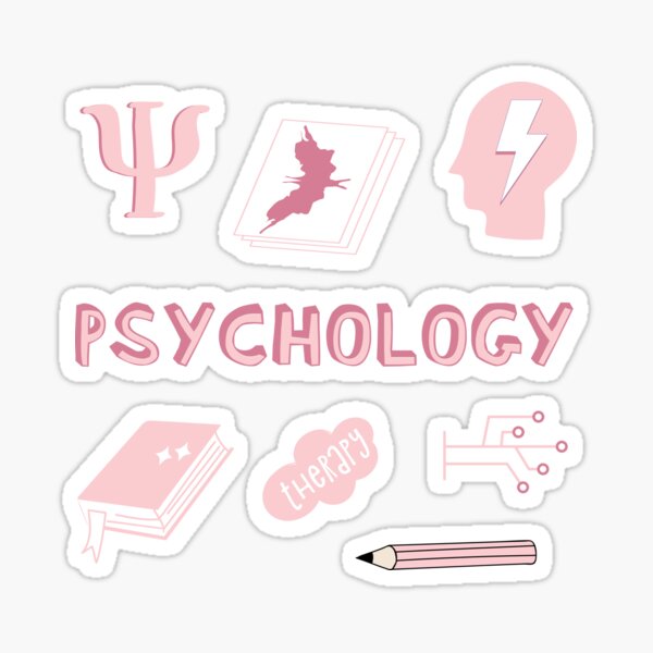 "Pink Psychology Subject Pack" Sticker for Sale by The-Goods | Redbubble